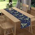 Butterfly Table Runner, Astrology Mystical Golden Moth Retro Starlit ...