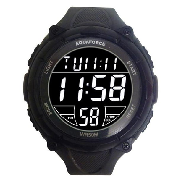50-002 Multi Function Digital Watch with Black Dial - Walmart.com