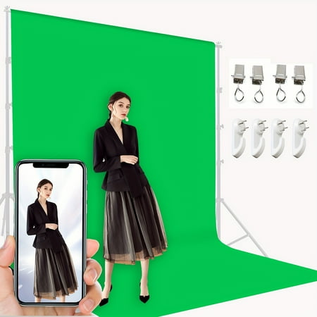 9.84 X 9.84 FT Green Screen Backdrop For Photography, Virtual ...