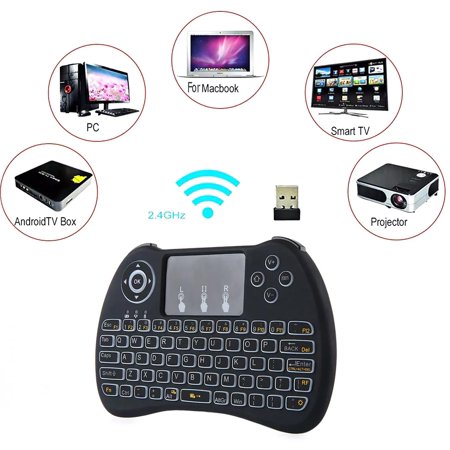 Hyfai H9 Mini Keyboard 2.4GHz Wireless Multi-media Portable Keyboard ...