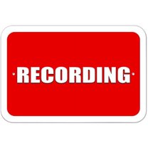Recording Sign - Walmart.com