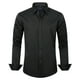 Alimens & Gentle Mens Solid Long Sleeve Dress Shirts Stretch Cotton ...