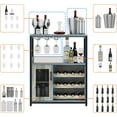 Towallmark Bar Storage Cabinet, Removable Wine Rack, Buffet Sideboard ...