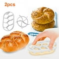2PCS Dough Press Mold Set Baking Bread Rolls Mold Plastic Pastry ...