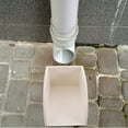 Phenofice PVC White Gutter Downspout Splash Block for Pipe Easy ...