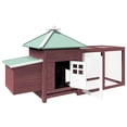 vidaXL Chicken Coop and Run Hen House with Nesting Box Chicken Pen ...
