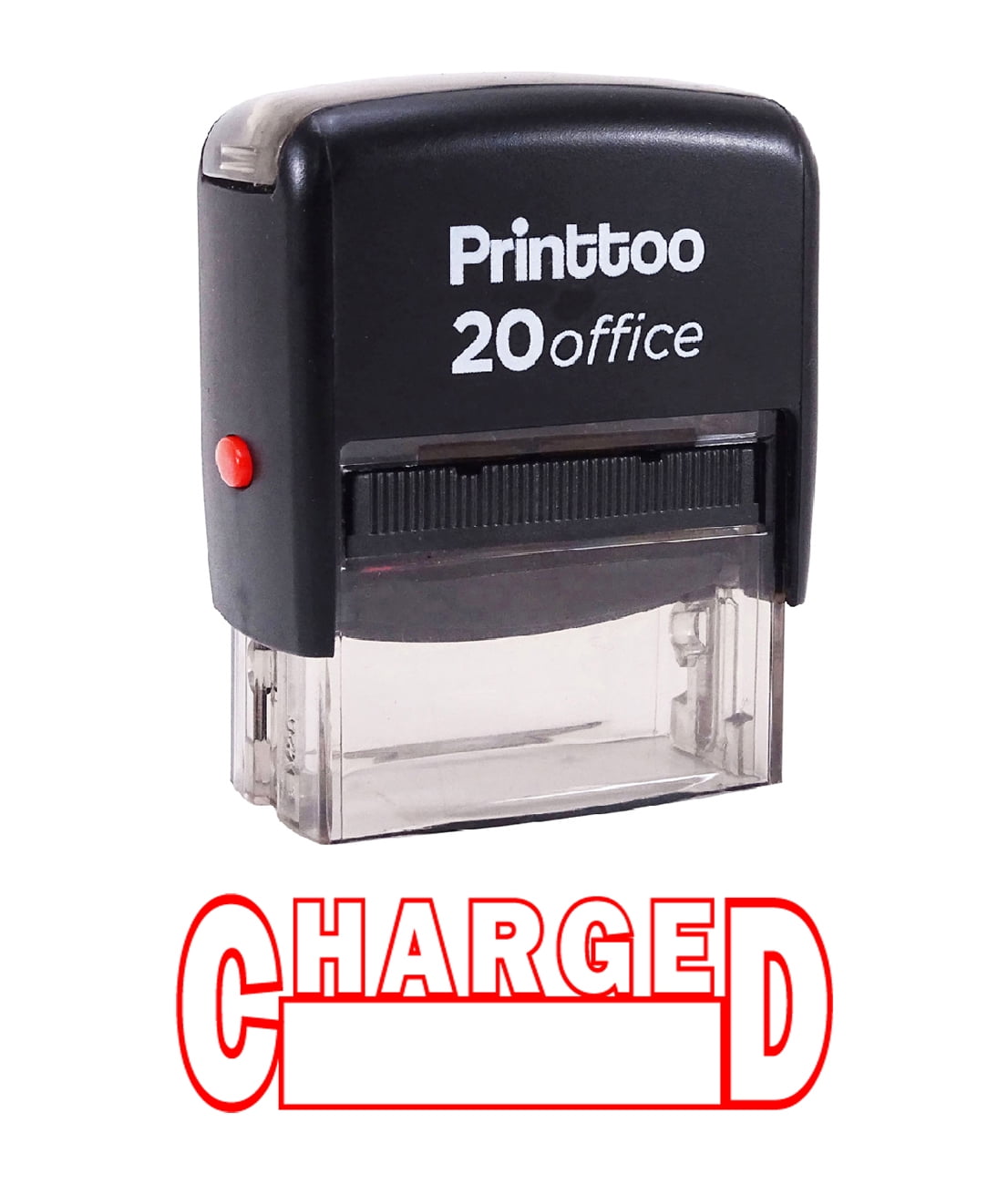 Printtoo CHARGED Self Inking Rubber Stamp Office Stationary Custom ...