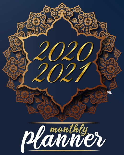 2020-2021 Monthly Planner : Blue Sky 8x10inch 2 Years Monthly Planner ...