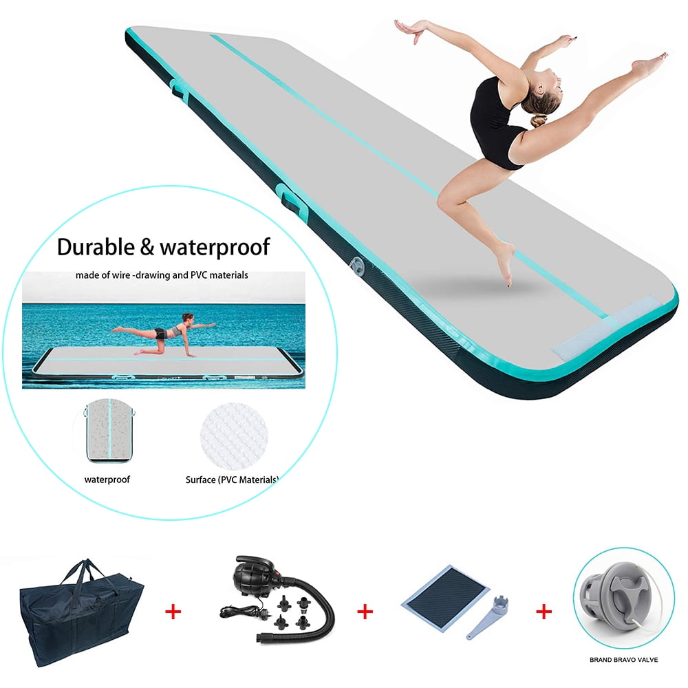 iMeshbean 3.3ft*10ft*4in Inflatable Gymnastics Cheerleading Tumbling ...