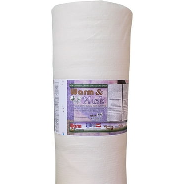 Warm & White Cotton Batting 90"x 40 Yard Bolt - Walmart.com