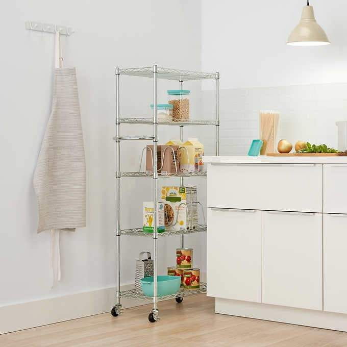 TRINITY Basics EcoStorage 5-Tier NSF Certified Pantry Rack - Walmart.com