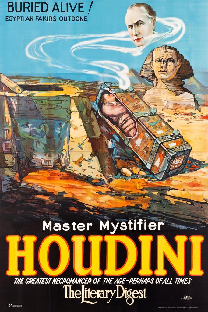 Harry Houdini Buried Alive Egyptian Escape Magic Trick Handcuffs ...