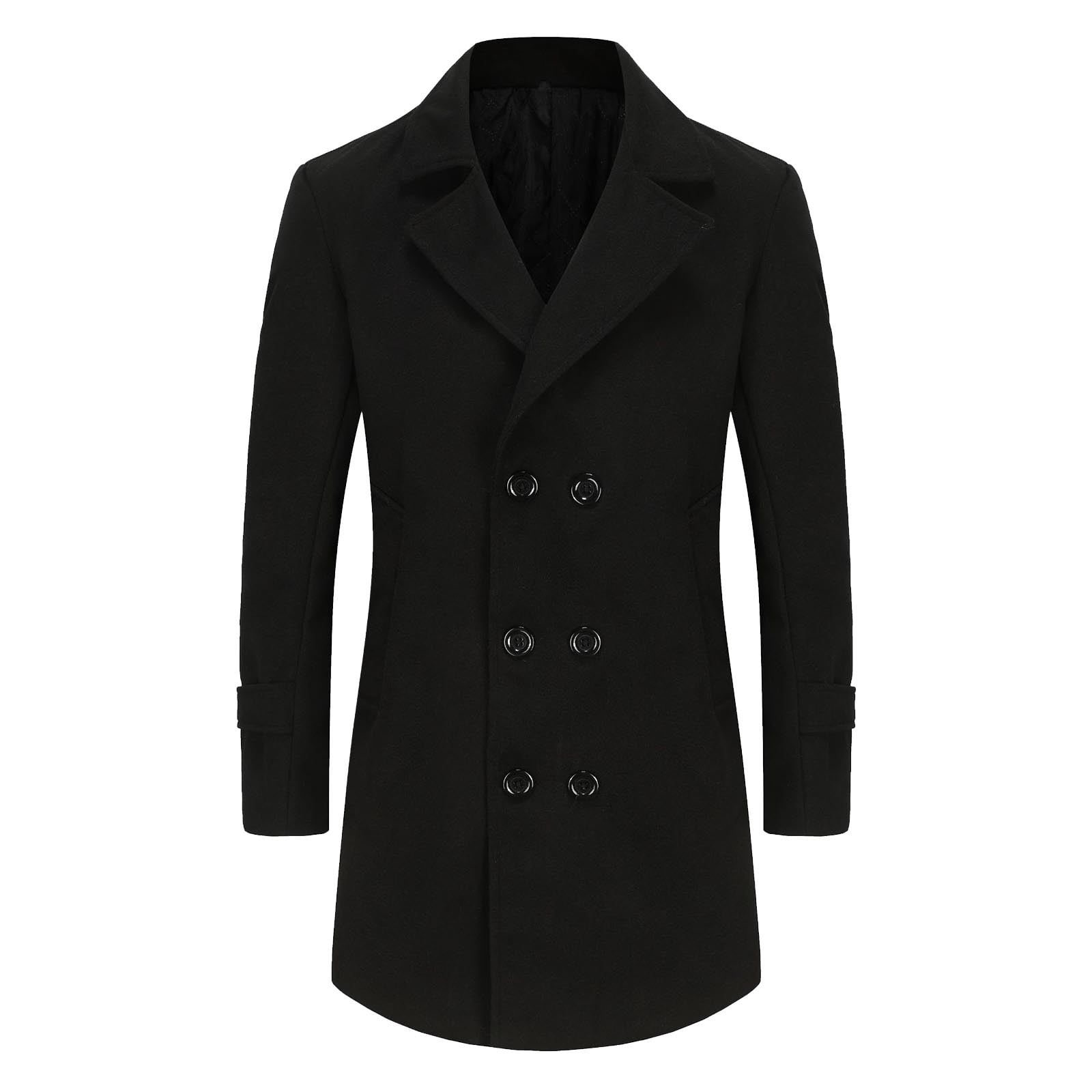 Click here for Pisexur Trench Coat For Men Men Casual Cardigan So... prices