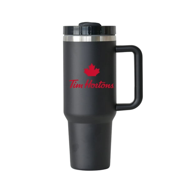 Tim Hortons Stanley Style 40oz Quencher Tumbler W/ Spill Proof Stopper ...