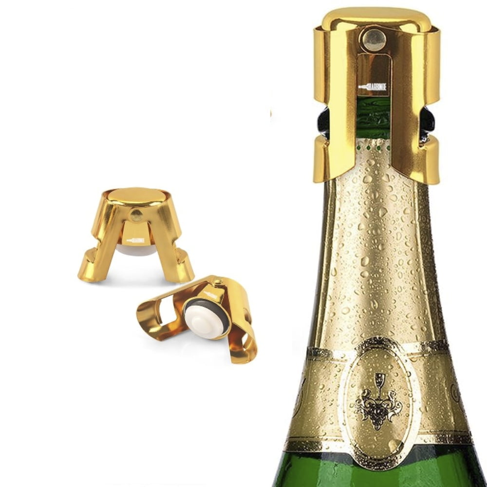 3-PACK BarBinge Champagne Cork Stopper Cap Portable Sparkling Wine ...