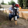 XtremepowerUS 52CC Gas Powered T-Post Driver, 1900W Engine, Ergonomic ...