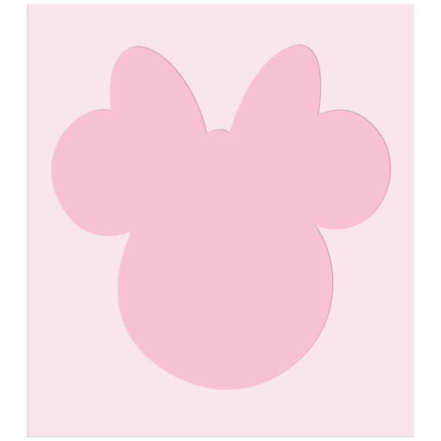 Minnie Mouse Face Outline Pink