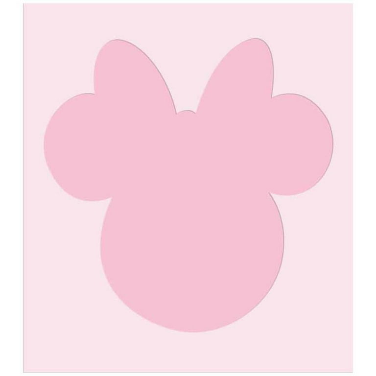 Pink Minnie Mouse Head Outline