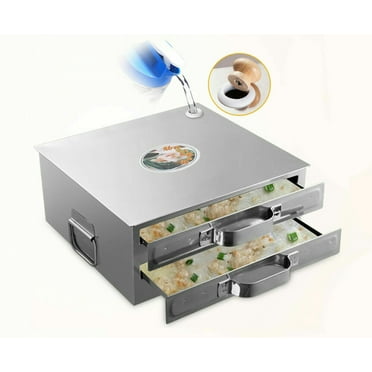 INTSUPERMAI Rice Noodle Rolls Machine 2 Layer Rice Noodle Roll Steamer ...