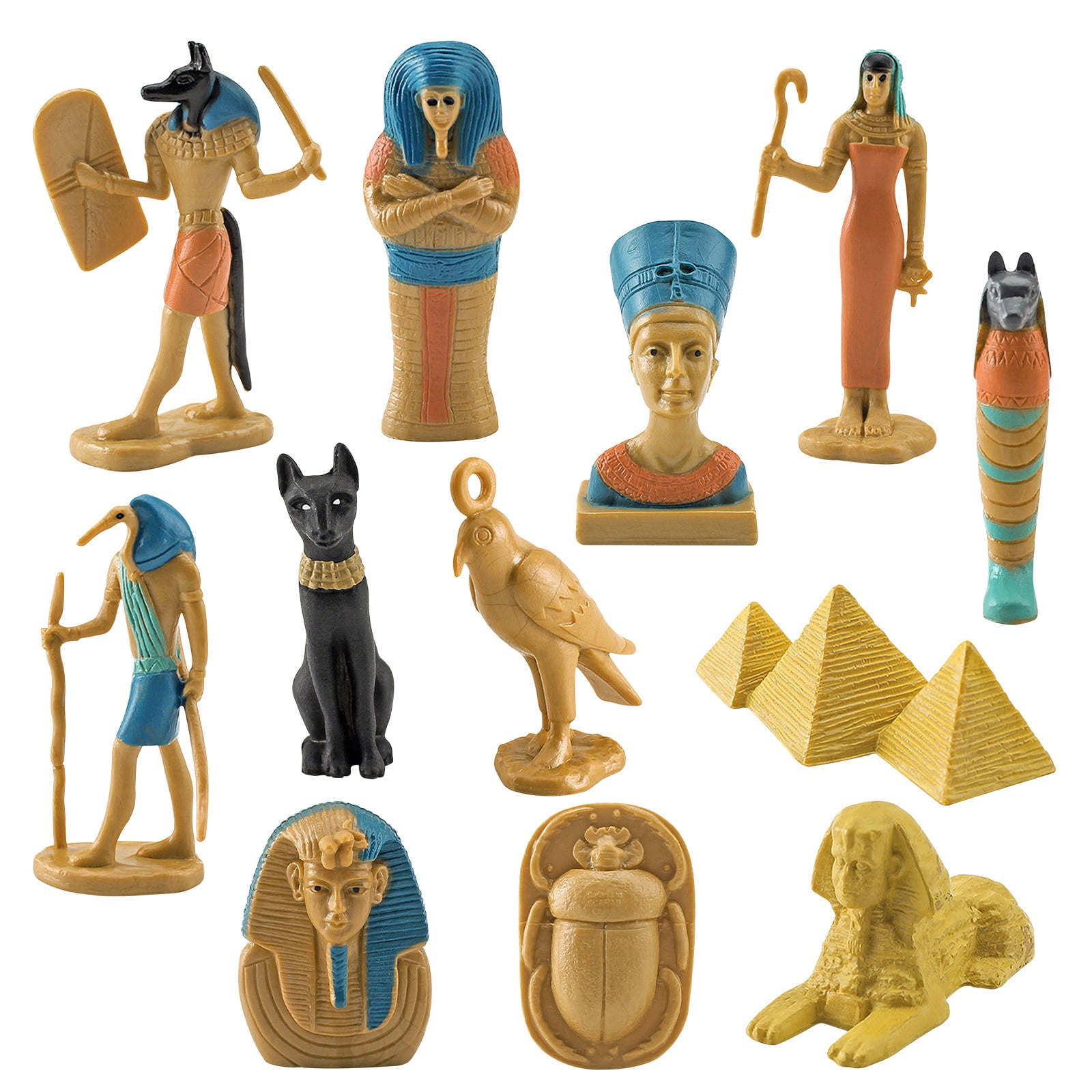 12pc Ancient Egyptian Culture Sphinx Ancient Egyptian Queen Head ...