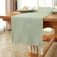 Natural Table Runners 72 Inches Long, Burlap Linen Style Rustic Farmhouse Table Runner, Boho ...