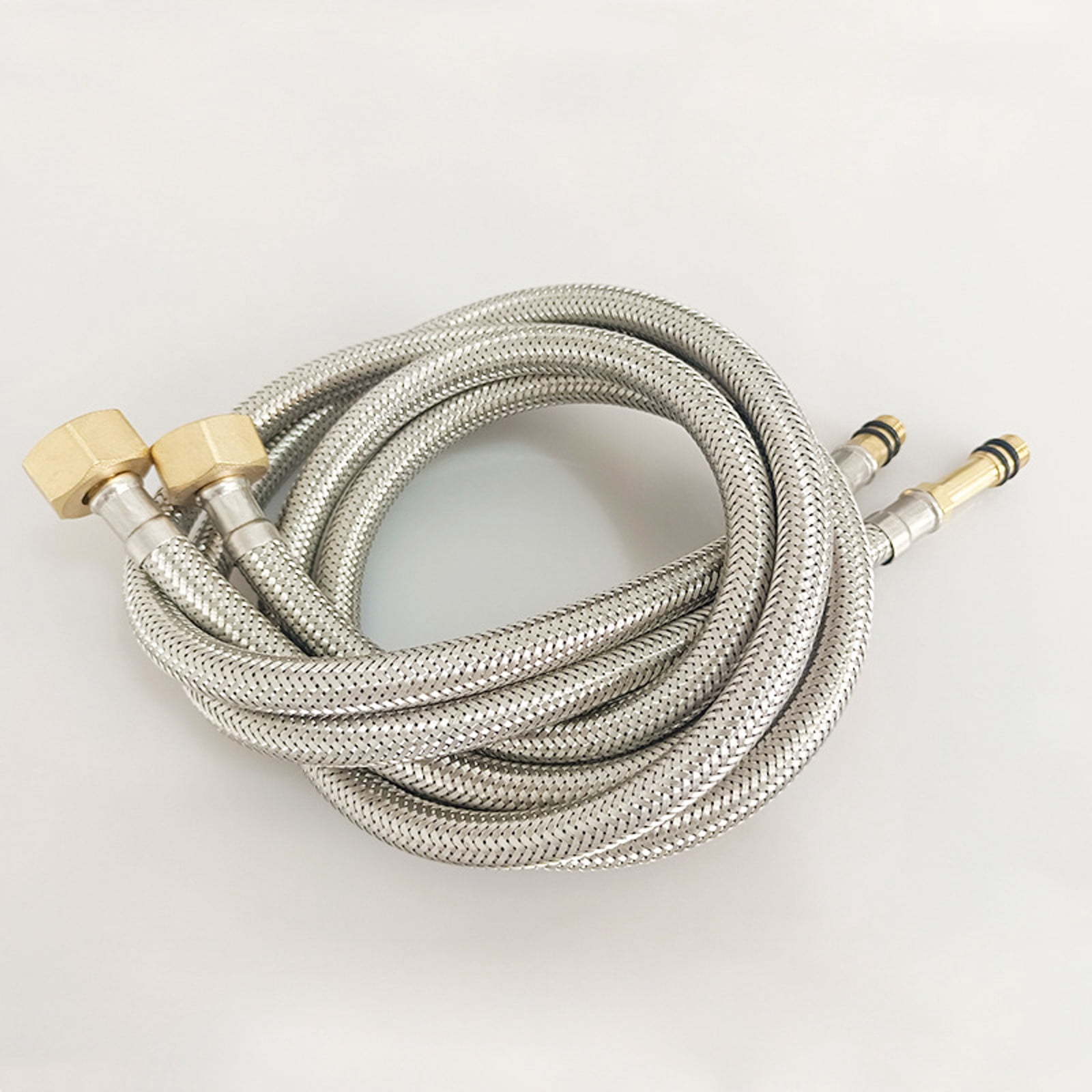 Faucet Inlet Hose 60cm Stainless Steel Braided Household Twin Pack for ...