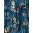 Disney Frozen Girls Soft Blue Elsa Anna And Olaf Robe House Coat Pajama 6