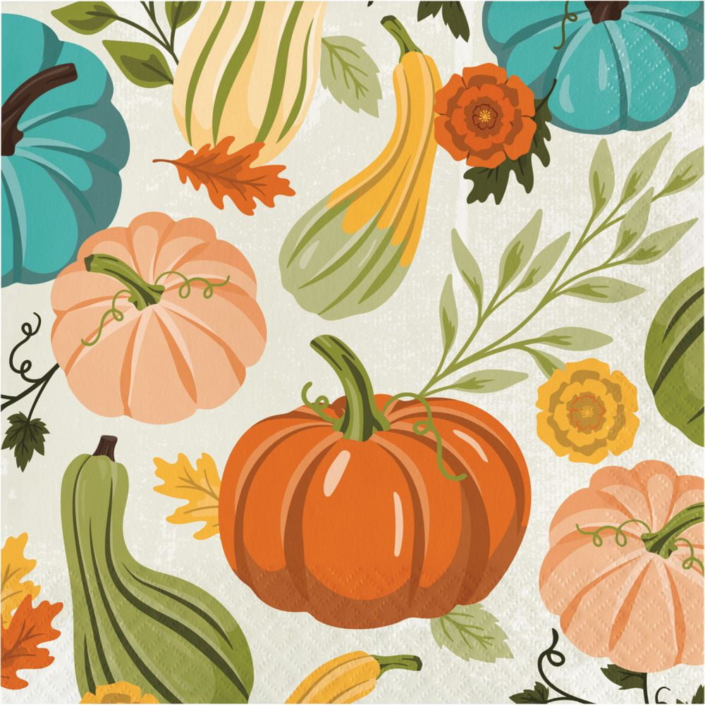 Hello Fall Paper Lunch Napkins 16 Per Pack - Walmart.com