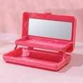 Hot Pink Makeup Box With Mirror And Two Layer Foldable, Quality ...