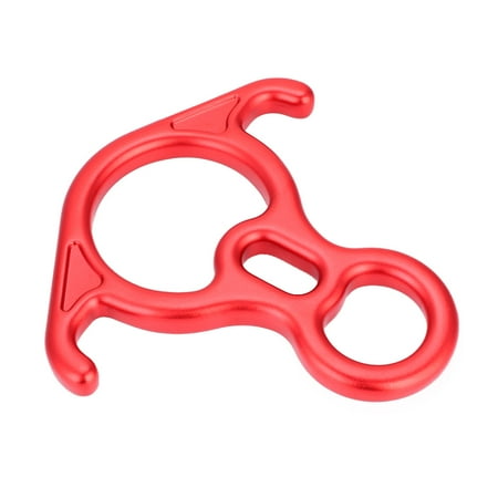 Figure 8 Rope Descender, Red Climbing Descender Ring Unbreakable Safe ...