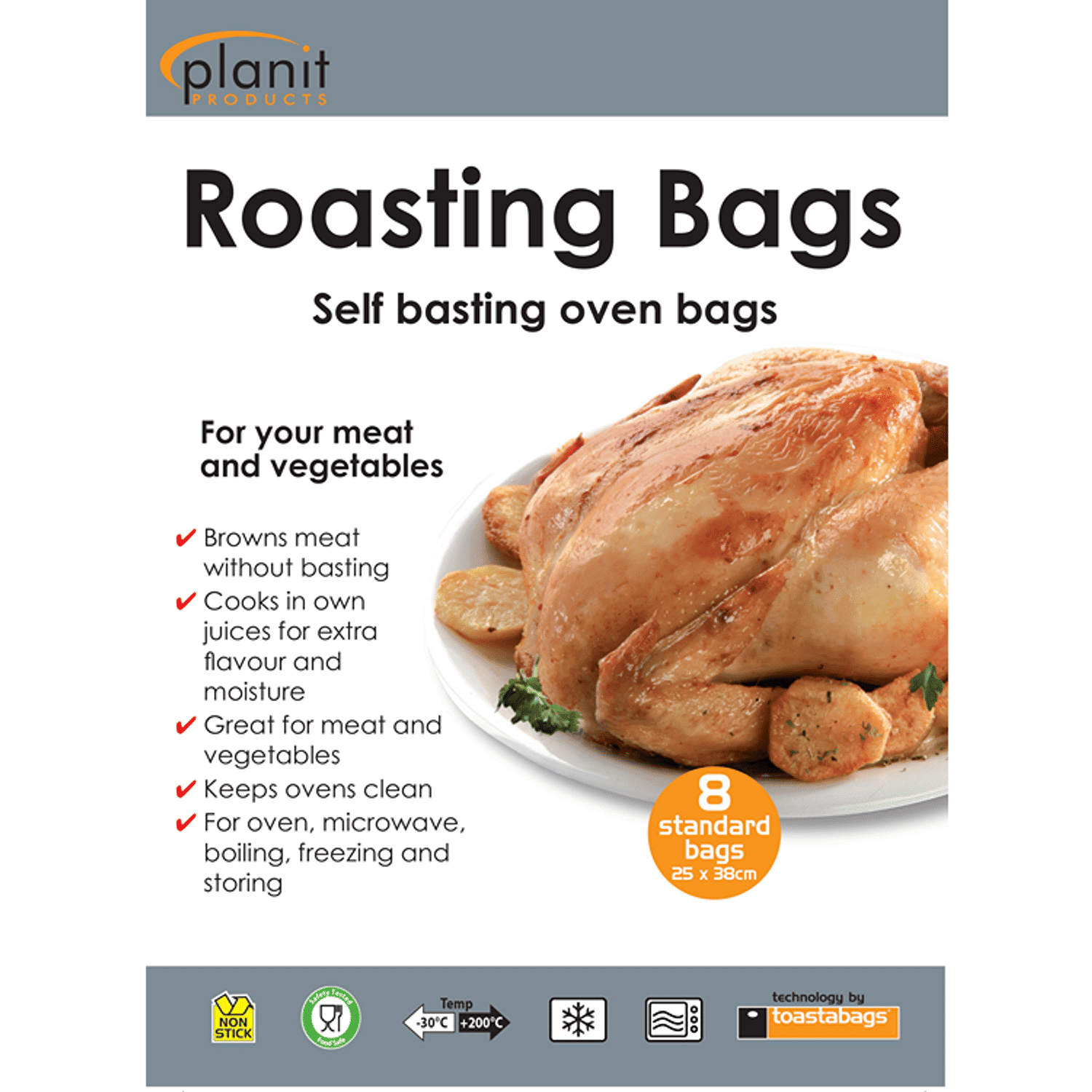 Click here for Planit Products Oven Roasting Bags Standard 8pk prices