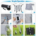 ZENSTYLE Pop Up Canopy Portable Beach Camping Canopy Advanced Sun ...