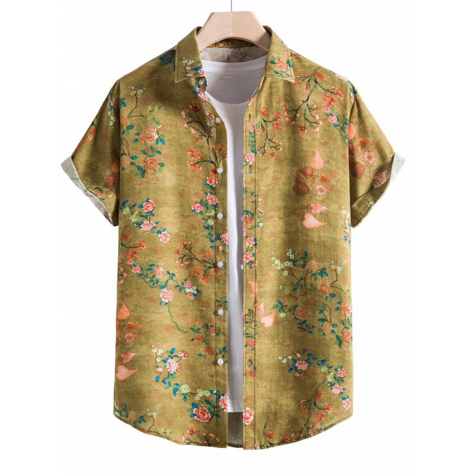 Click here for Fankiway Mens Non-Positioning Printing Hawaiian La... prices