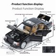 1/24 Alloy W140 320SEL Classic Limousine Alloy Diecast Model Car Sound ...
