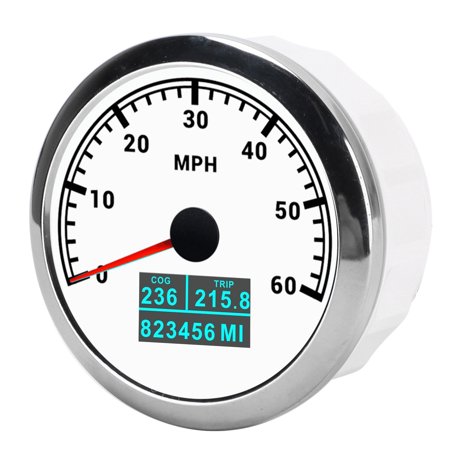 Pointer Tachometer, OLED Screen 9-30V DC GPS Speed Gauge ABS ...