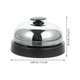 Counter Reception Bar Ring Rust Desk Service Dinner Bell Ringer Black ...