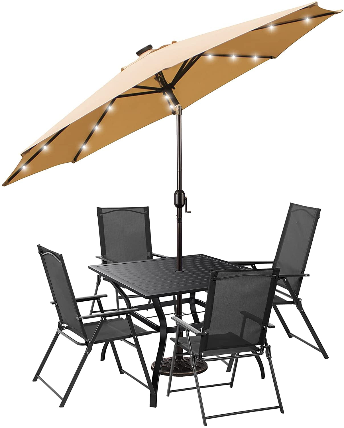 Outdoor 6 Pieces Patio Dining Set, Clearance Outdoor Furniture, 37 ...