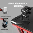 VINEEGO Gaming Desk - Carbon Fiber Surface - Z-Shaped Legs - Walmart.com