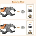 Heavy Duty Snap Fastener Tool Kit, Snap Pliers for Metal Snaps ...