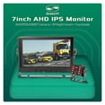 HD 1920*1080P 7 Inch IPS Screen 2CH Truck Bus Vehicle Parking Monitor ...