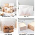 50 Pcs 8.6 Inch Bread Bags with Tin Tie, Large Loaf Bags Made Of White ...