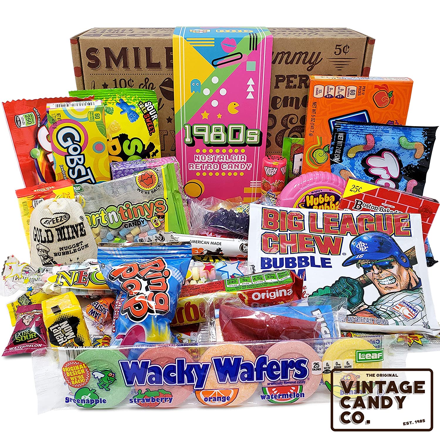 VINTAGE CANDY CO 1980 s RETRO CANDY GIFT BOX 80s Nostalgia Candies VINTAGE CANDY CO 1980 s RETRO CANDY GIFT BOX 80s Nostalgia Candies