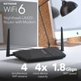 NETGEAR - Nighthawk 4G LTE Modem + WiFi 6 Router, 1.8Gbps (LAX20 ...