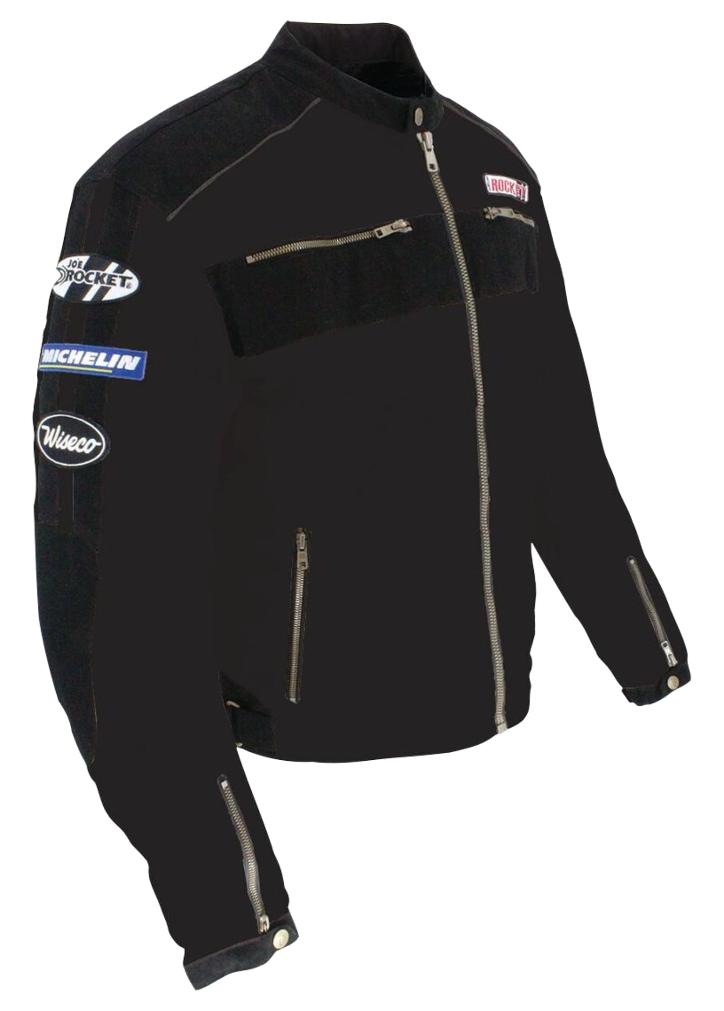 Joe Rocket Seeker Mens Textile Motorcycle Jacket Black/Black MD ...