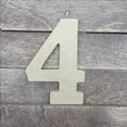 Wooden Number Unfinished, Rockwell Font, Craft Cutout - Walmart.com
