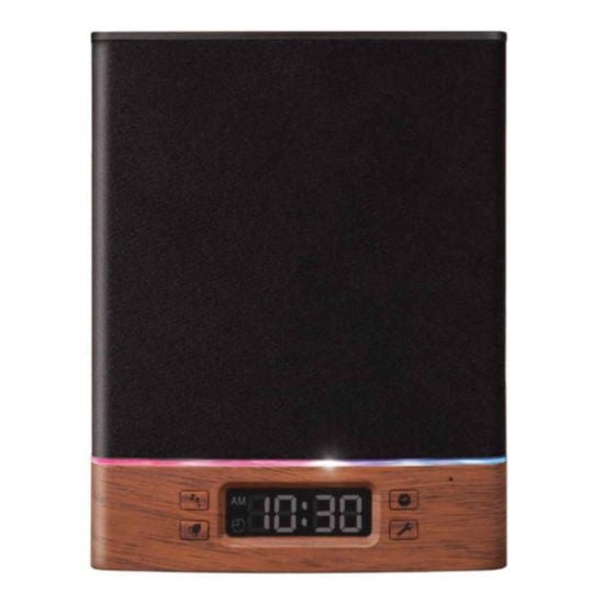 ART+SOUND ALARM CLOCK & BLUETOOTH SPEAKER -BLACK/WOOD - Walmart.ca