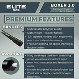 EliteSRS, Boxer 3.0 - Adjustable Jump Rope for Fitness & Training - Red ...