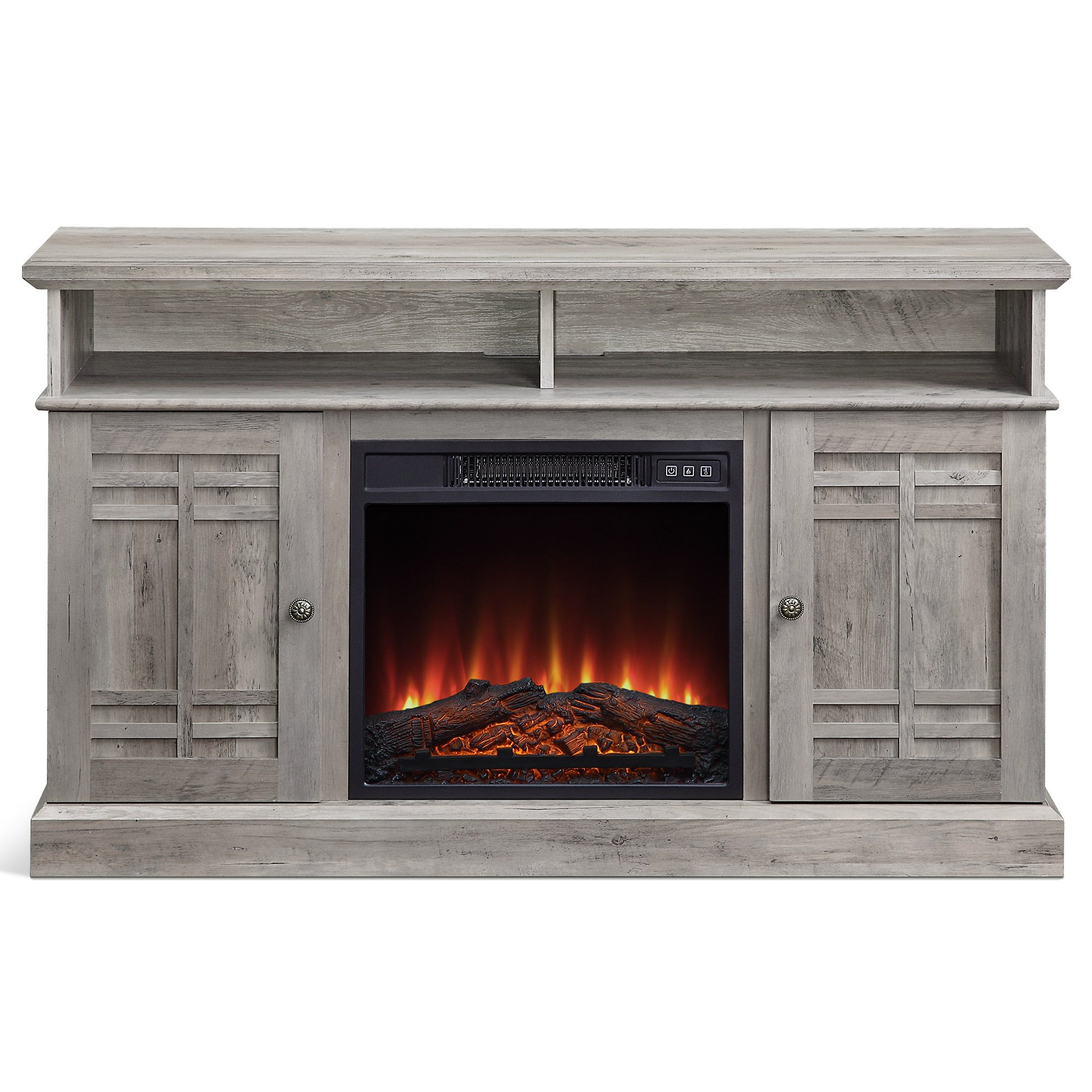 BELLEZE 48" TV Stand Console W/ Media Shelves For TVs up to 50" Wide ...