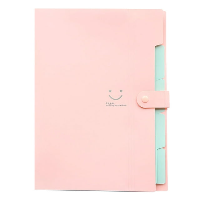 JeashCHAT Expanding File Folder,5 Pockets A4 Letter Size Accordion ...