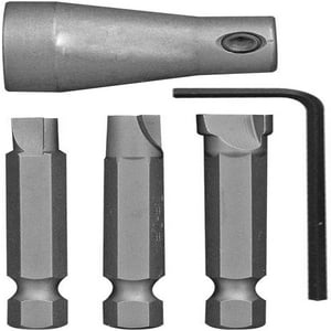 One-Way Screw Remover/Installer Set with Sleeve (3-Piece)